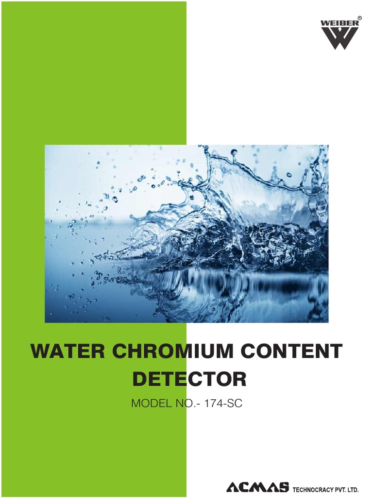 Water Chromium Content Detector | PDF | Chromium | Sensor