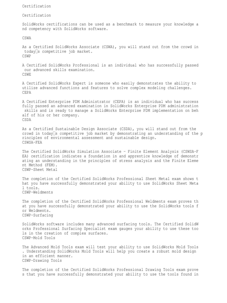 Certificate Chung Nhan Solidworks | PDF | Test (Assessment) | Simulation