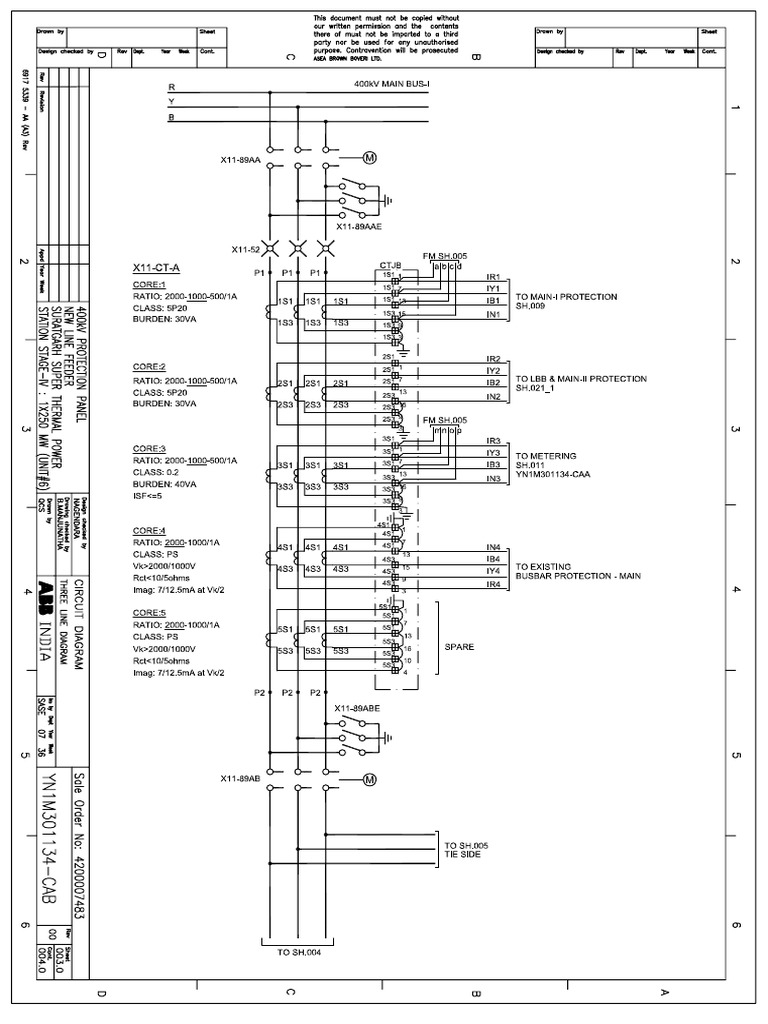 400kV Line Protection Panel Revised | PDF | Relay | Fuse (Electrical)