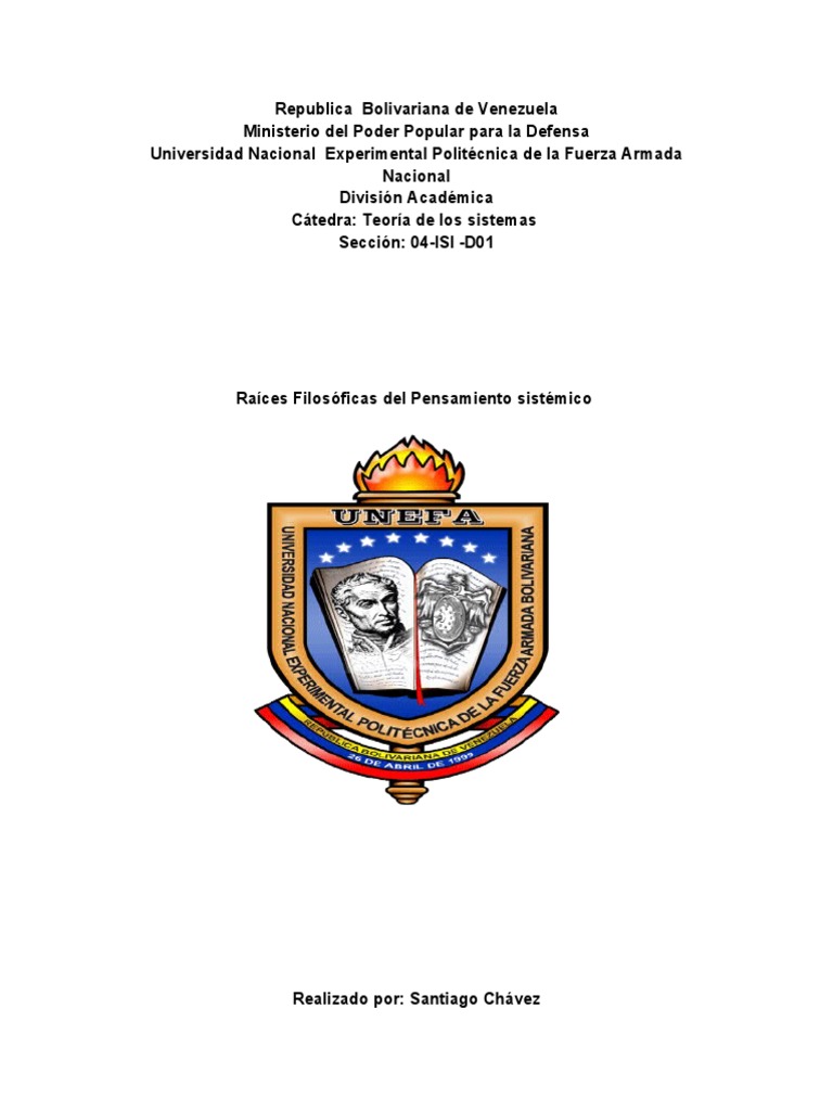 Raices Filosoficas Del Pensamiento Sistematico | PDF | Hermenéutica | Teoría de sistemas