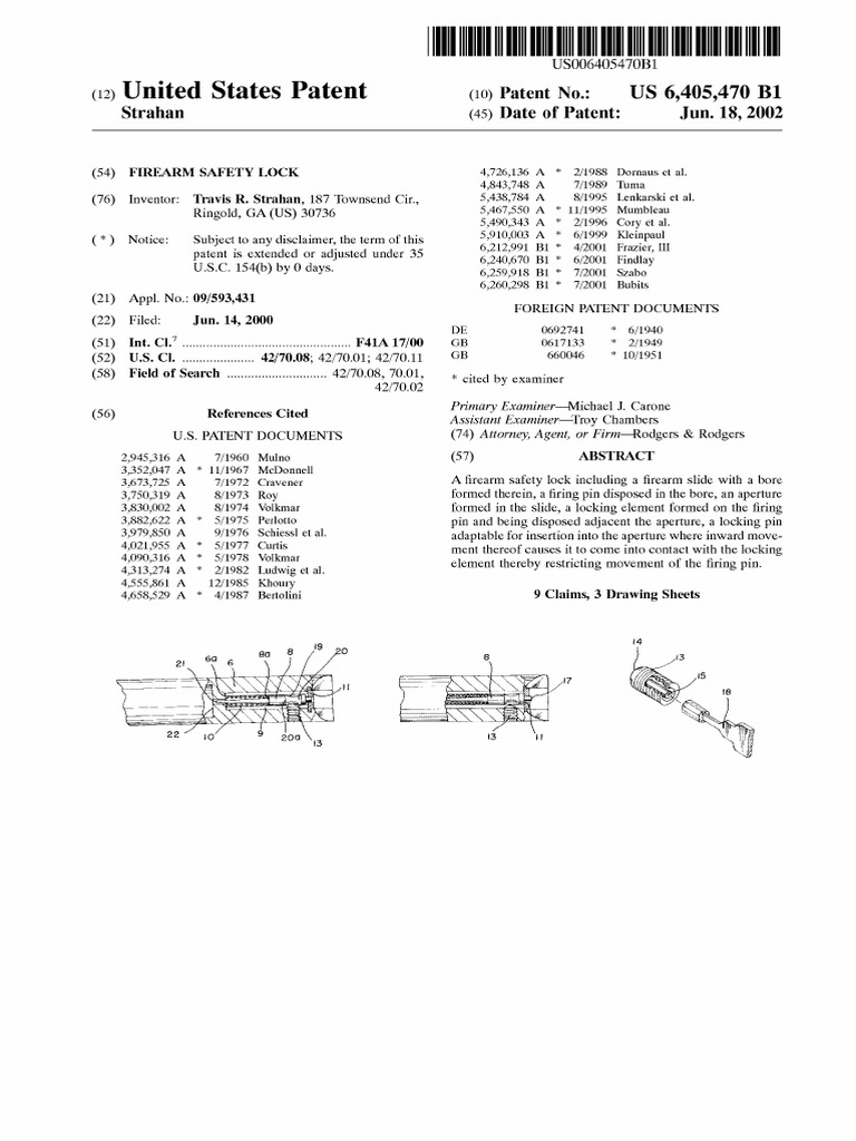 United States Patent: (12) (10) Patent N0.: US 6,405,470 B1 | PDF ...