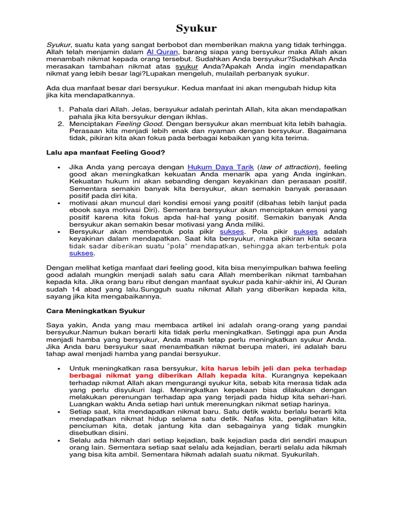 Syukur | PDF