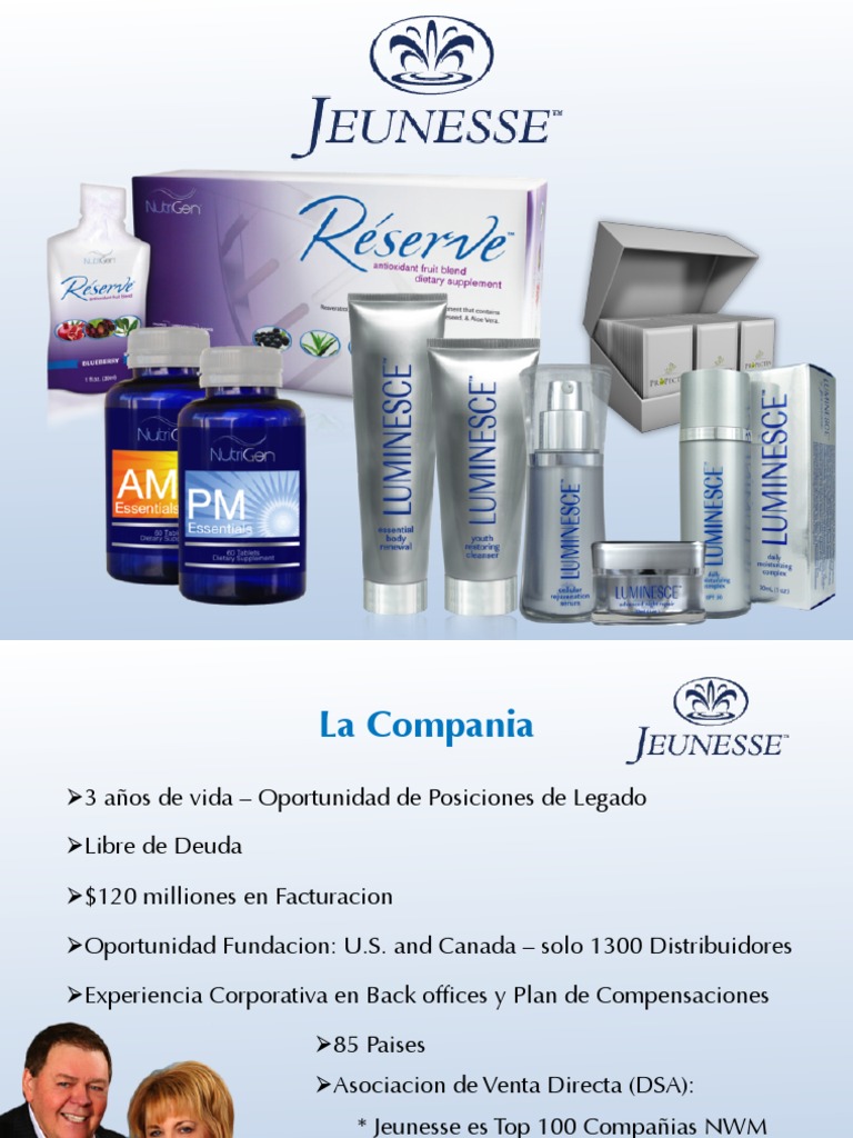 Jeunesse Presentacion Espanol Final | PDF | Piel | Biología