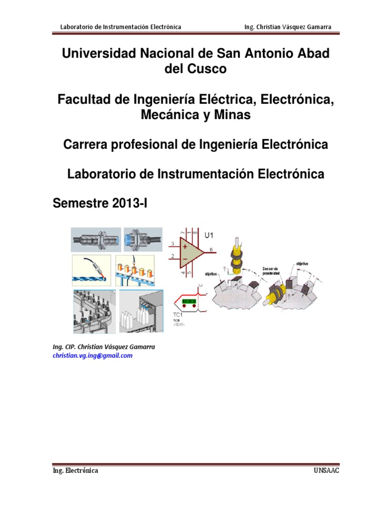5° Laboratorio Instrumentación | PDF | Sensor | Laboratorios
