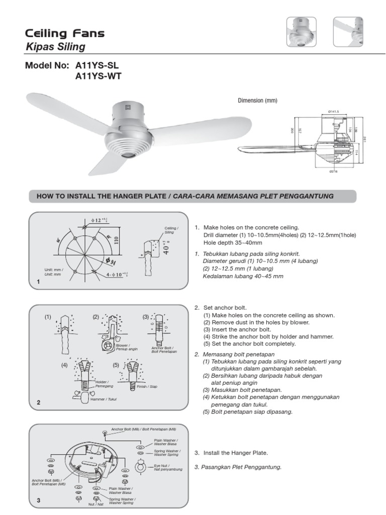 Pemasangan Kipas Siling | PDF