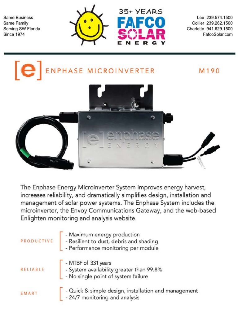 Enphase Datasheet | PDF