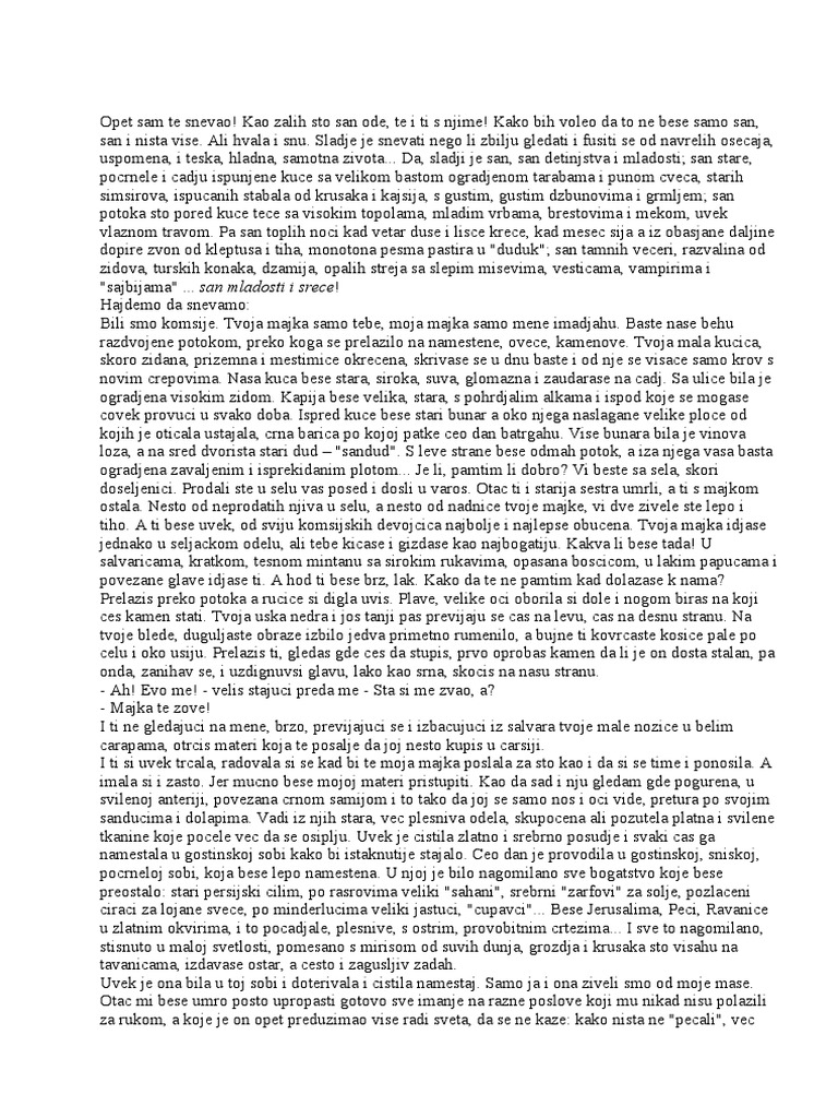 Bora Stankovic Uvela Ruza 23 Strane | PDF
