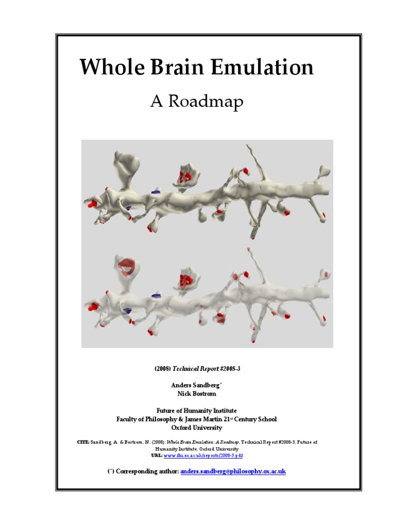 Brain Emulation Roadmap Report | PDF