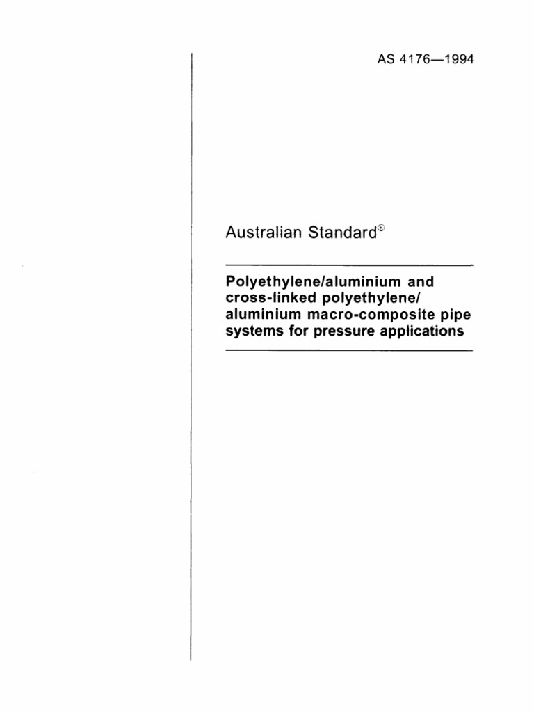 Australian Norm As4176 Pe - Al.pe Gas | PDF | Quality Management System ...