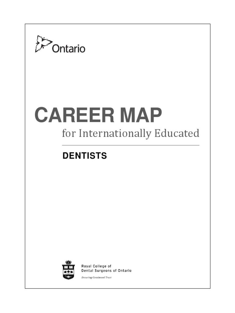 Rcdso Career Map 2013 Jun Eng | PDF | Dentistry | Mouth