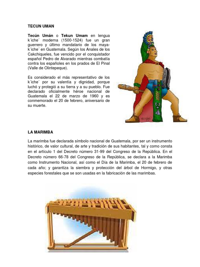Tecún Umán y la Marimba en Guatemala | PDF