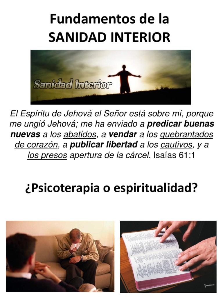 Fundamentos de la SANIDAD INTERIOR.pptx | Dios | Alma