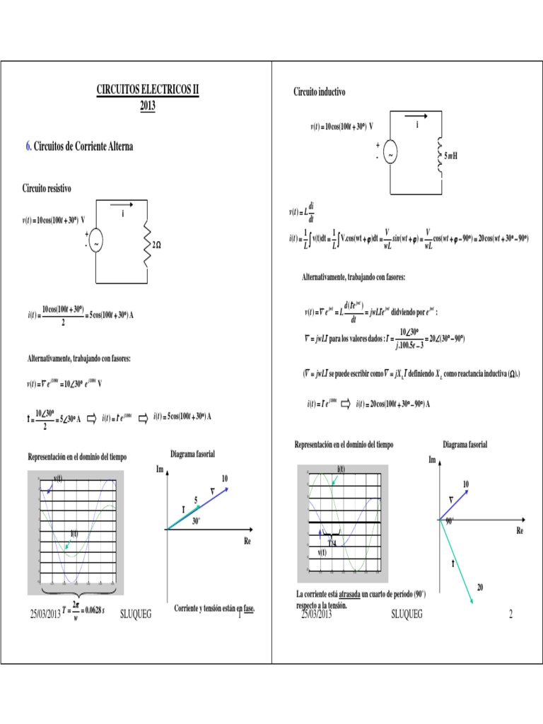 Practicos Soluciones Cir2 | PDF | Energia electrica | Impedancia eléctrica