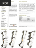 Hoyt Defiant 30 Tune Chart With String Plan | PDF