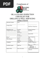 Rig Inspection Checklists 1 | PDF | Pump | Drilling Rig