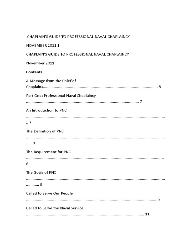 Navy Chaplain Manual | PDF | Chaplain | United States Navy