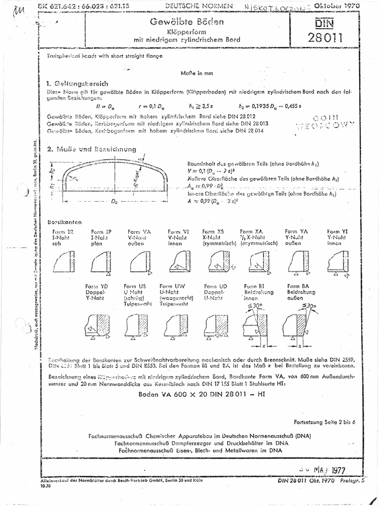 Din 28011-1 | PDF