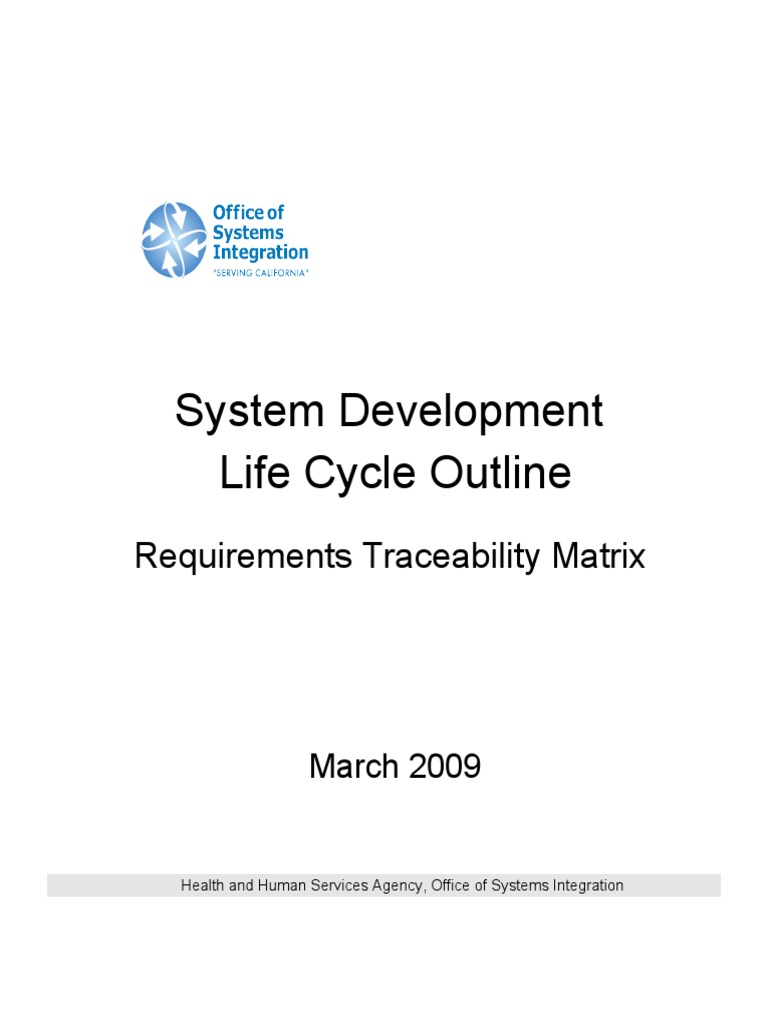 SDLC - Requirements Traceability Matrix Outline | PDF | Specification (Technical Standard ...