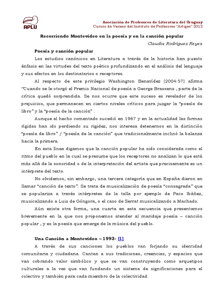 Claudia Rodríguez Reyes | PDF | Musica Tango | Poesía