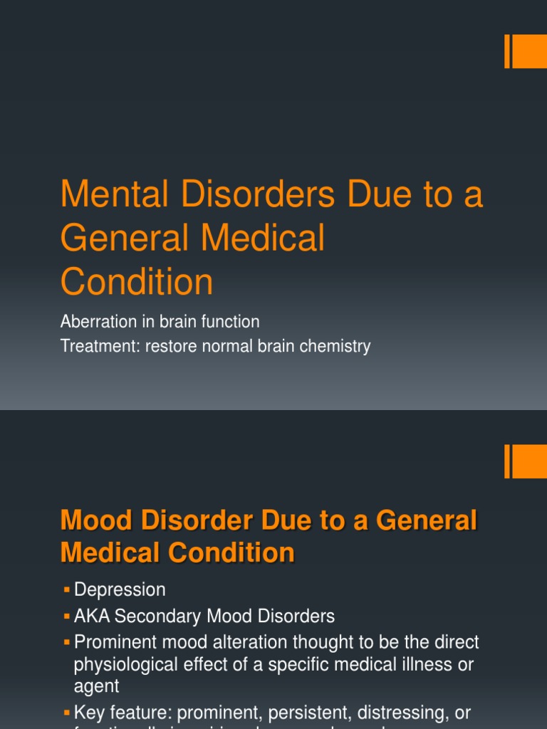 Mental Disorders Due To A General Medical Condition | PDF | Epilepsy ...