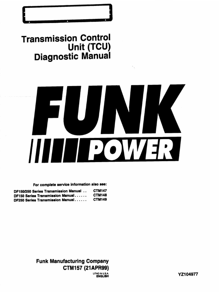 DF 150 & 250 Transmission Diagnostic | PDF