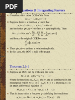 L5 Examples - Non-Exact Differential Equations | PDF | Equations ...