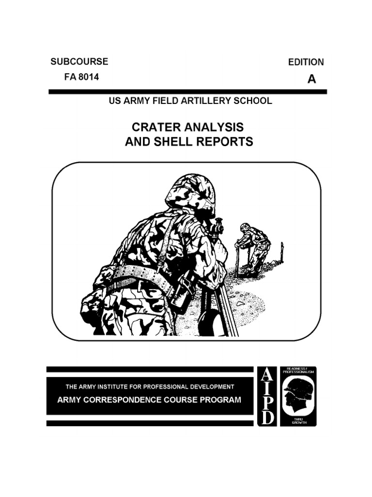 1992 Us Army Crater Analysis and Shell Reports 49p | PDF | Artillery ...