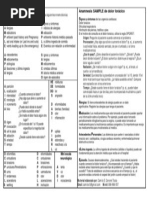 Guía de evaluación clínica SAMPLE-OPQRST | PDF | Relaciones personales ...