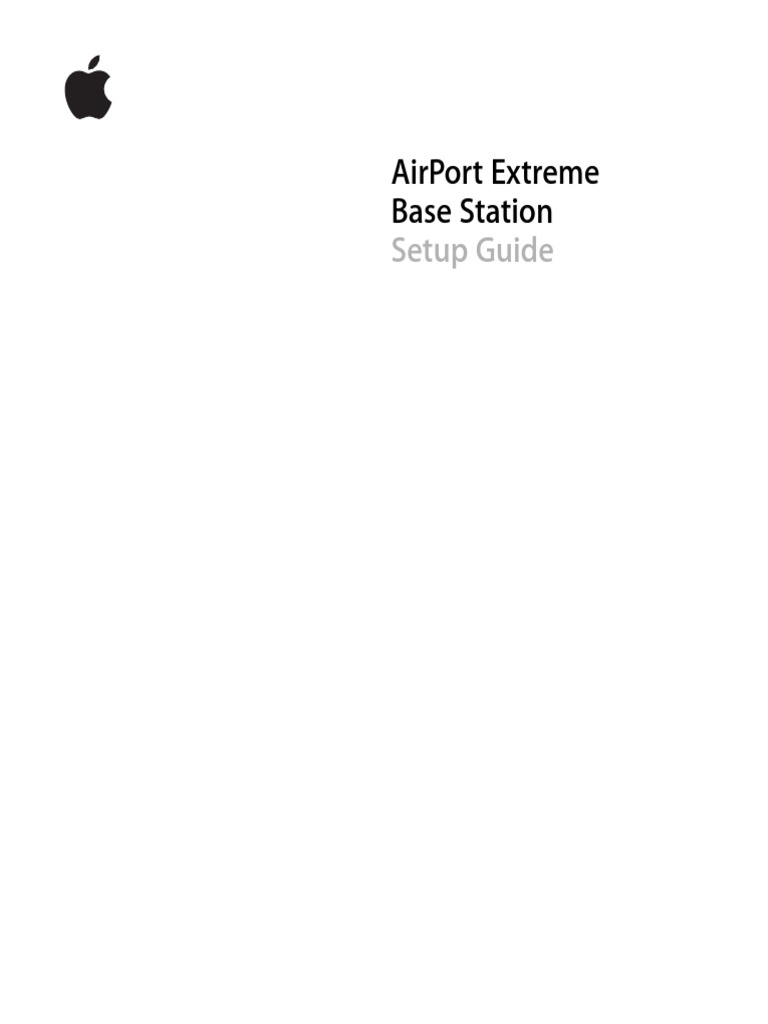 Airport Extreme Base Station Setup Guide v4.2 | PDF