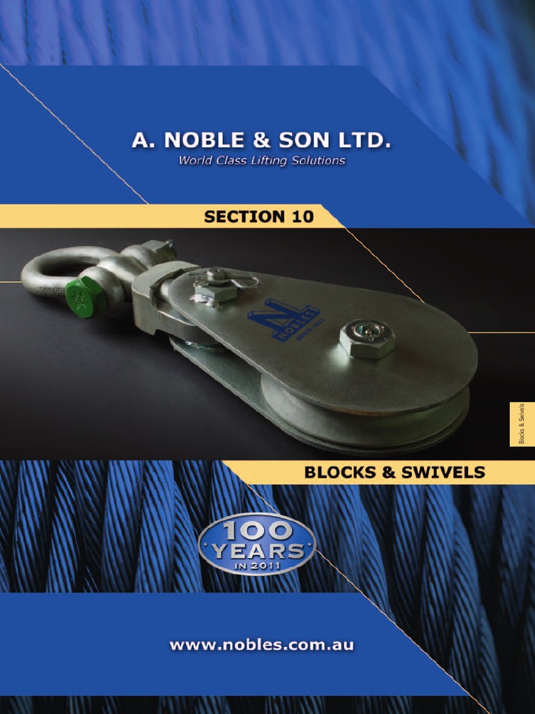 10 Blocks Swivels Snatch Block | PDF | Bearing (Mechanical) | Crane ...