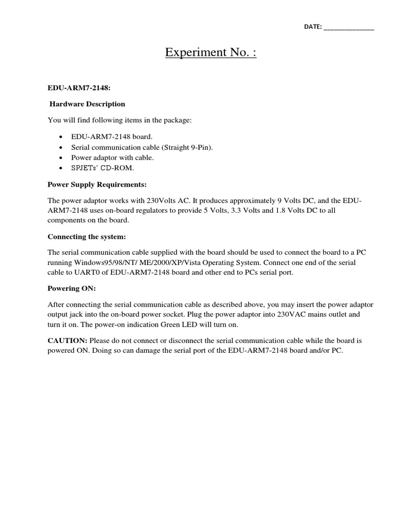 Introduction To ARM LPC2148 Learning Kit | PDF | Electrical Connector ...