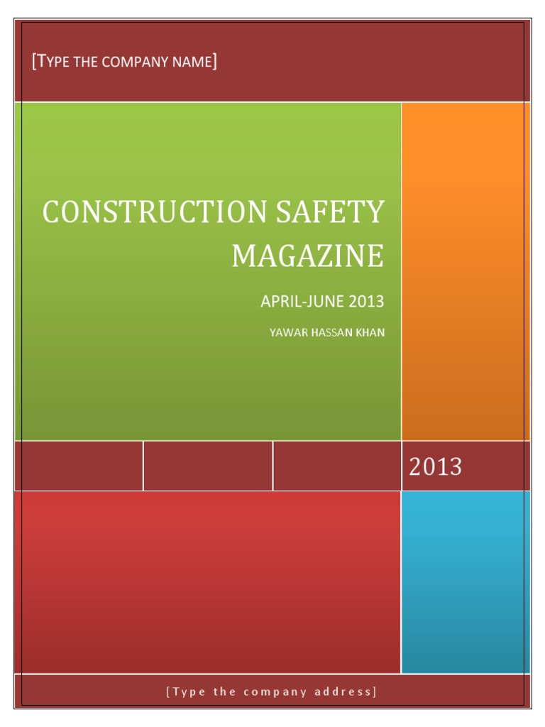 Construction Safety Magazine Apr-June 2013 | PDF | Occupational Safety ...