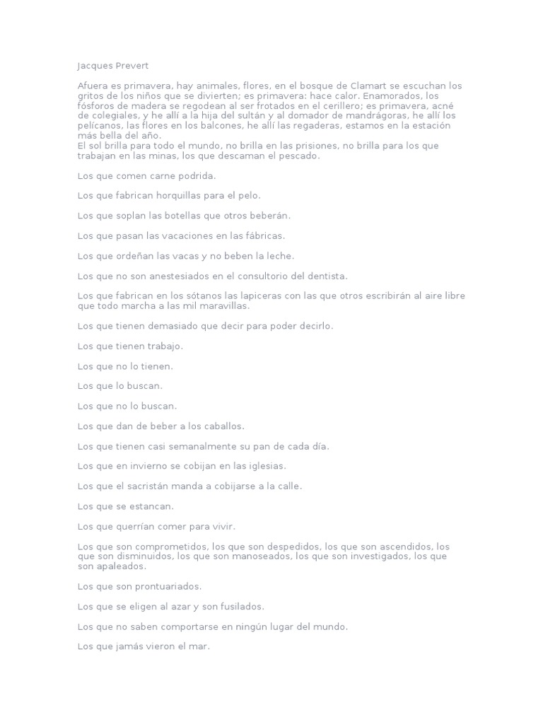 Jacques Prevert | PDF