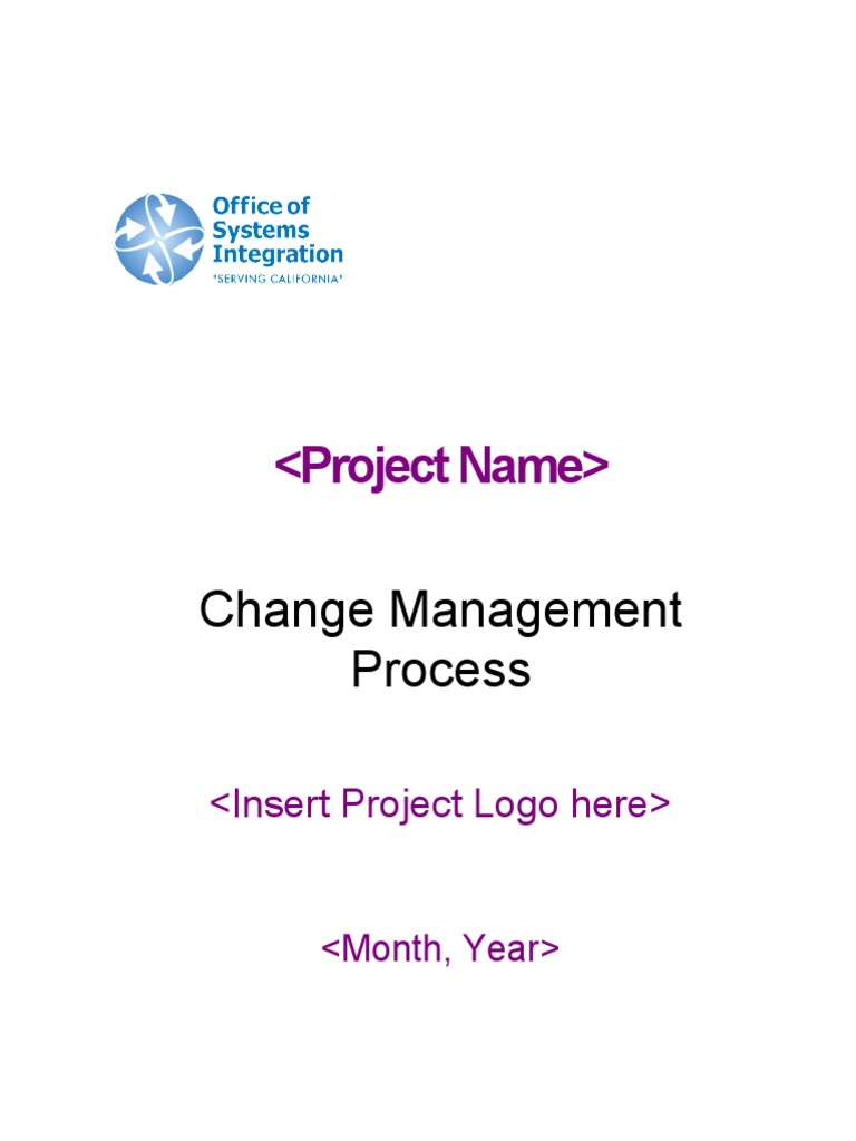 Change Management Process | Download Free PDF | Project Management ...