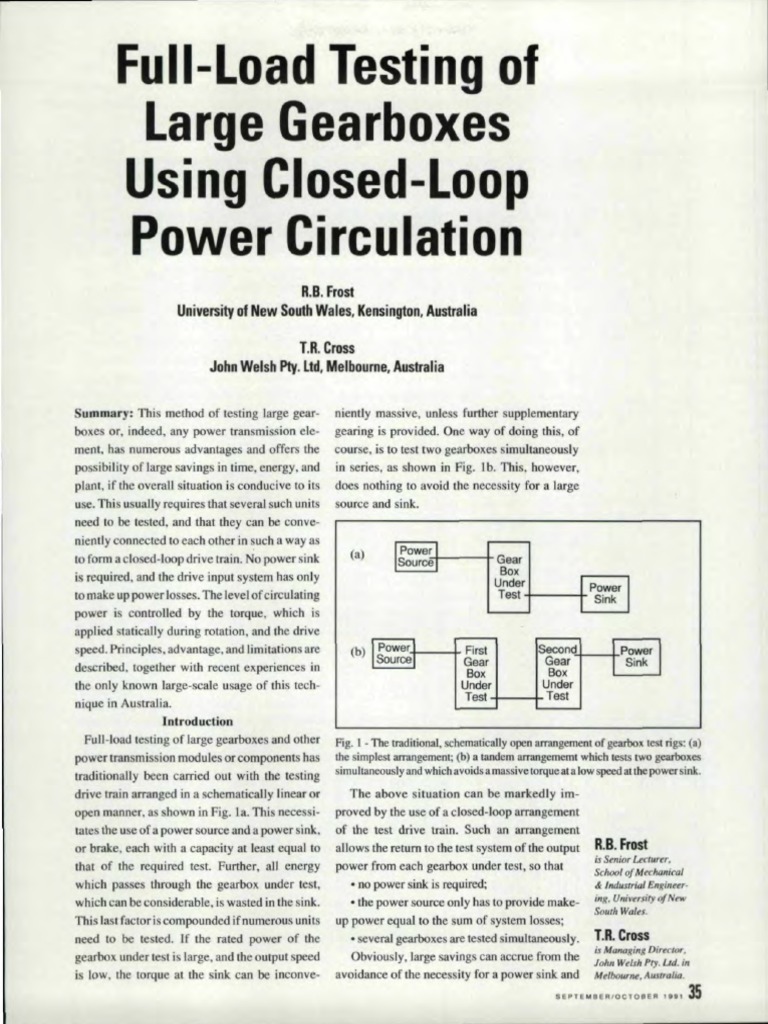 Load Testing of Gearboxes | PDF | Transmission (Mechanics) | Torque