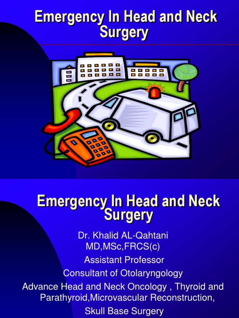Emergency in Head and Neck | PDF | Hyperthyroidism | Medical Specialties