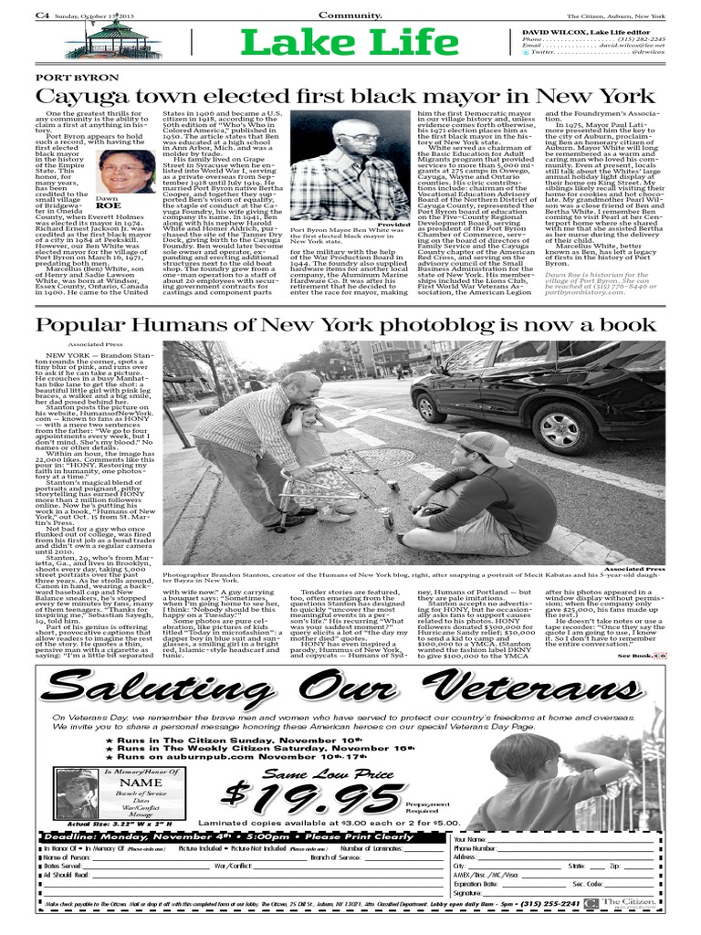 Port Byron's Historic First Black Mayor | PDF | World Wide Web ...