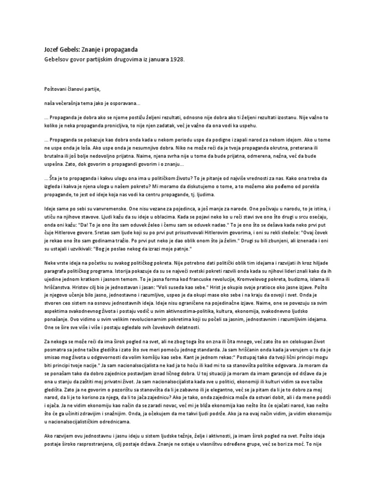 Goebbels | PDF