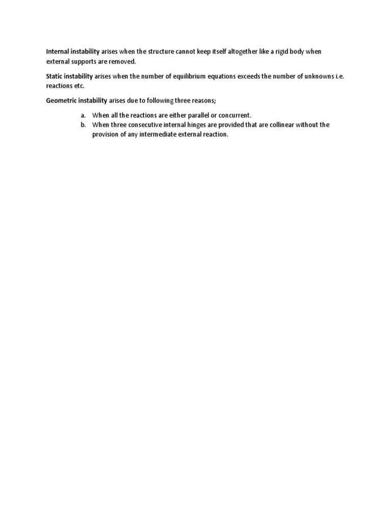 Understanding Structural Instability Types | PDF