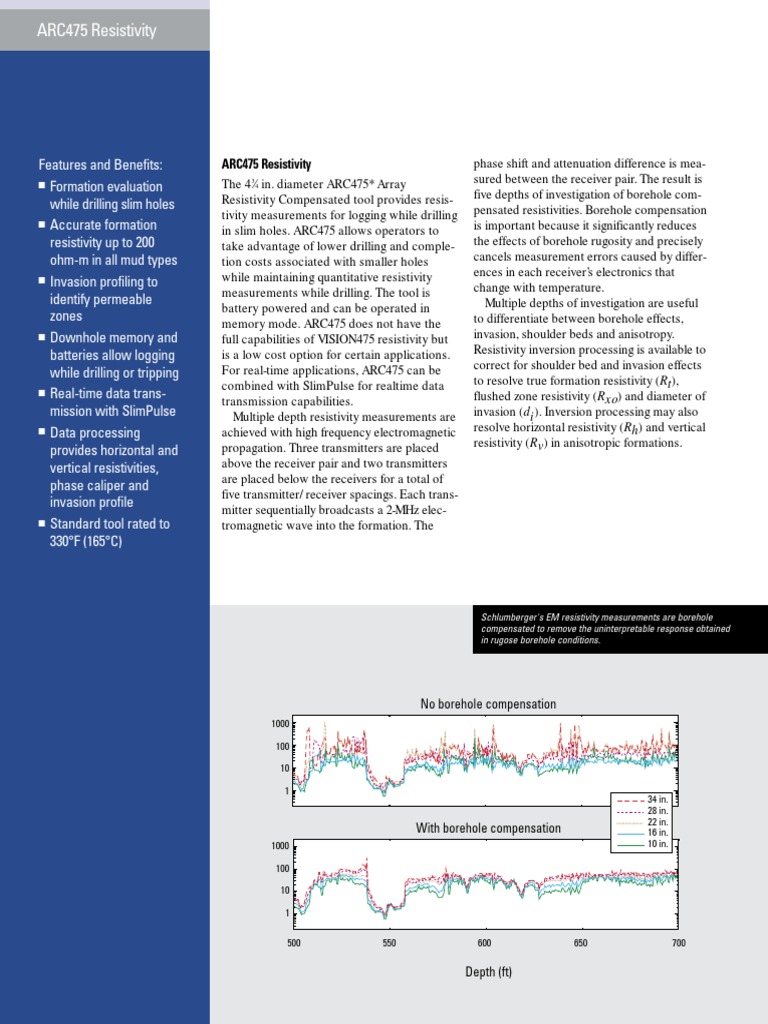 SLB Arc | PDF | Borehole | Electrical Resistivity And Conductivity