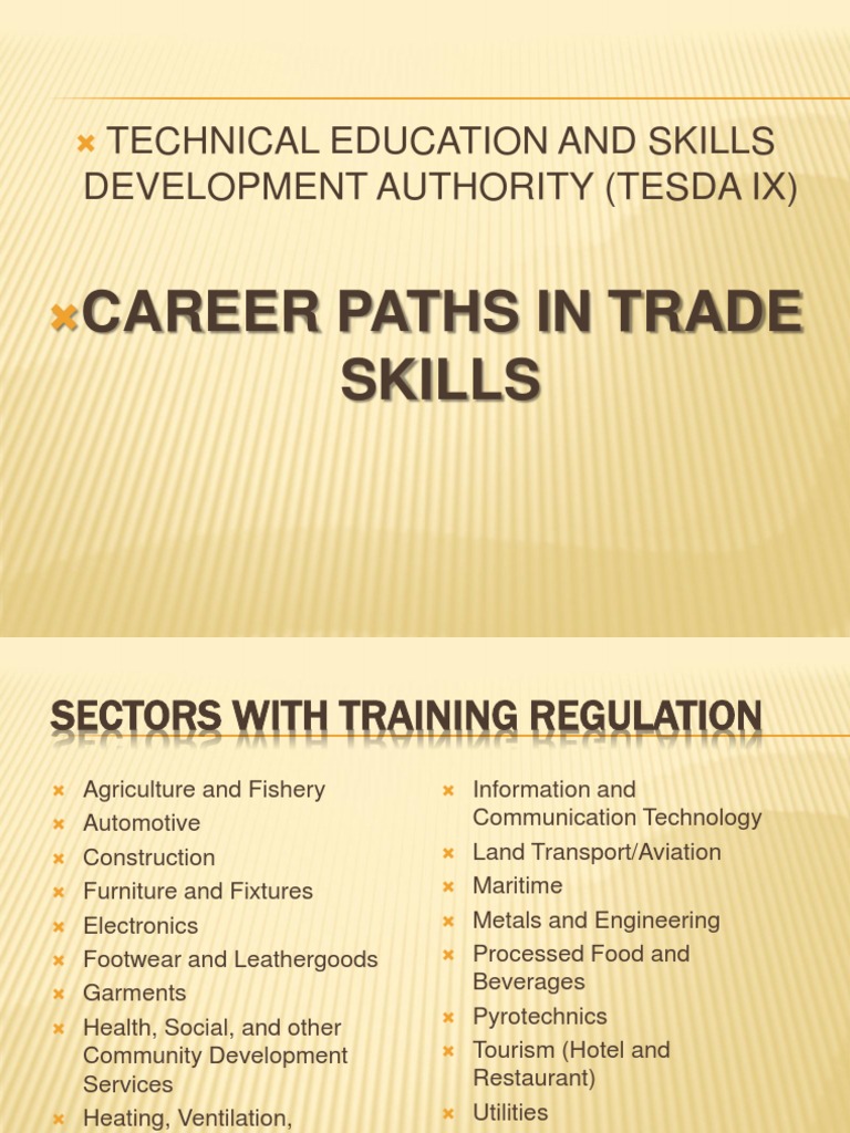Career Paths Trade Skills | PDF | Vocational Education | Crane (Machine)
