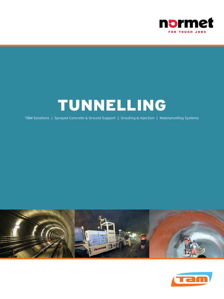 Normet Tunnelling Brochure 0613 | PDF | Concrete | Tunnel