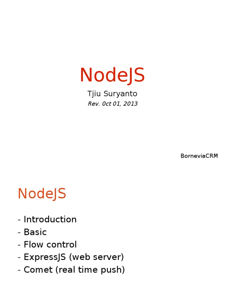 Node JS | PDF