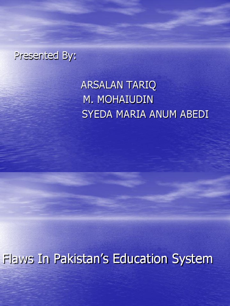 Presented By: Arsalan Tariq M. Mohaiudin Syeda Maria Anum Abedi | PDF