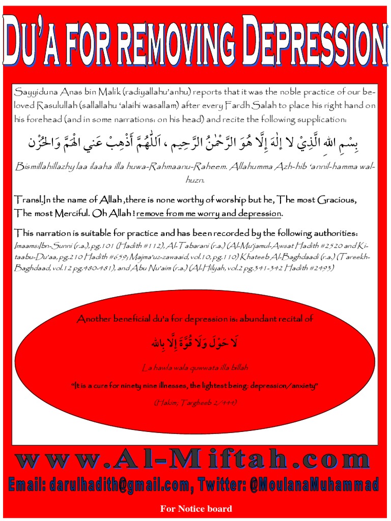 Dua for removing depression | Allah | Worship | Free 30-day Trial | Scribd