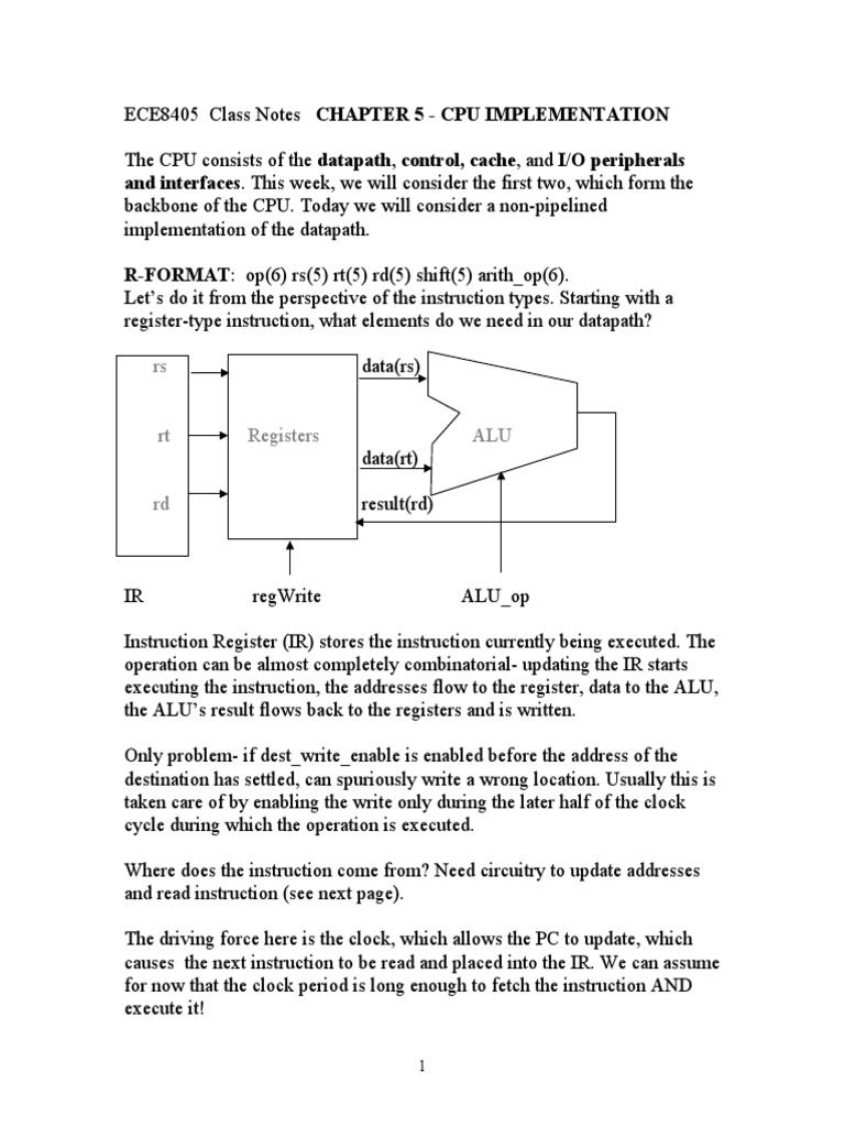 Lecture 4 8405 Computer Architecture | PDF | Instruction Set | Central Processing Unit