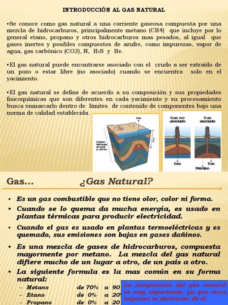 Tema 1 Introduccion Al Gas Natural | PDF | Gas natural | Metano Tema 1 Introduccion Al Gas Natural | PDF | Gas natural | Metano