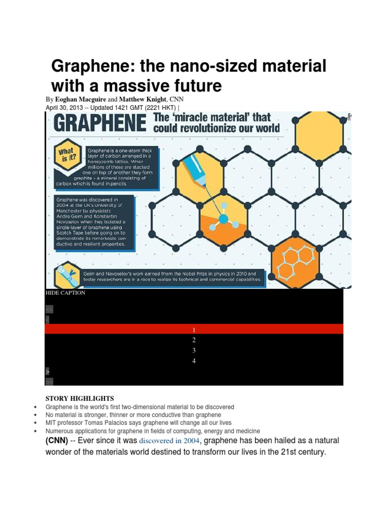 Graphene: The Nano-Sized Material With A Massive Future: by Eoghan ...