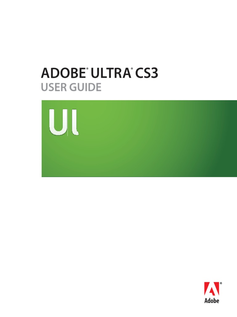 A Guide To AdobeUltra CS3 | PDF
