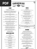 Ruscello Menu | PDF | Salad | European Cuisine